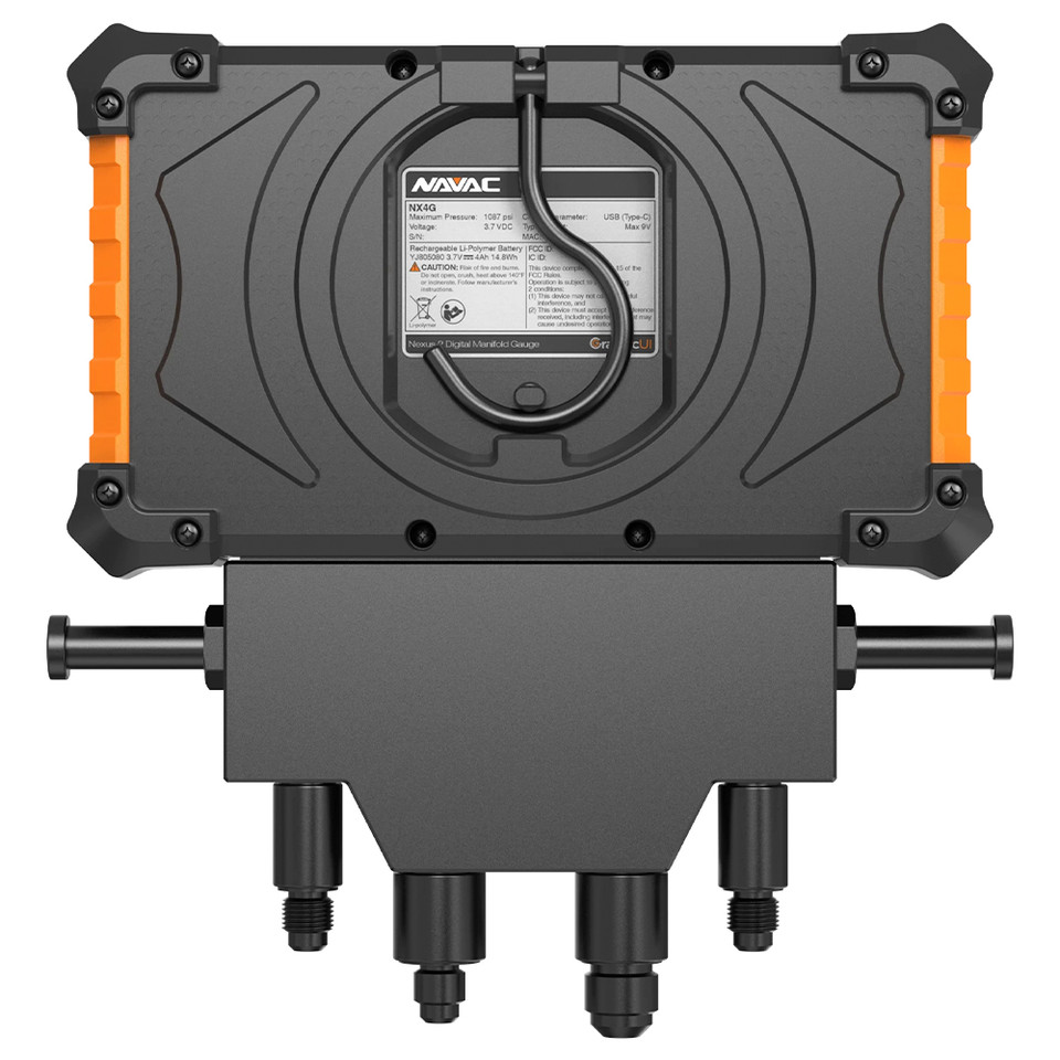 NAVAC NX4G NEXUS 2 Digital Manifold Gauge - 4 Valve
