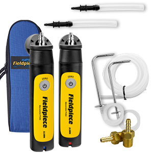 TruTech Tools measureQuick Complete Kit with Smart Probes, TruBlu Hose, and Micron Gauge