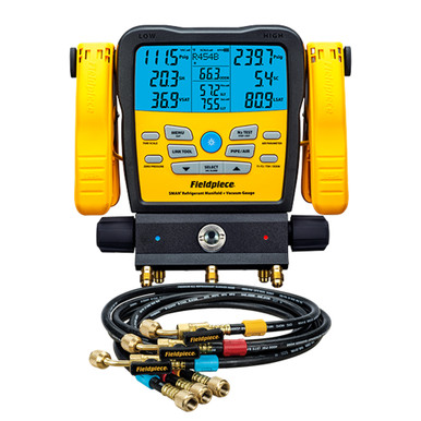 Fieldpiece SM382V Digital Manifold with HR3B Ball Valve Hose Set
