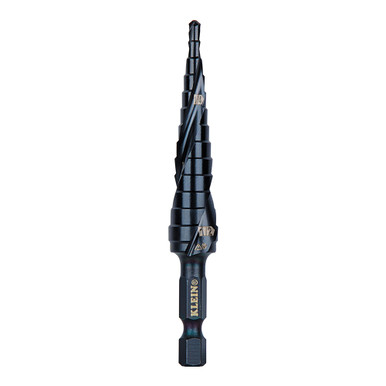 Klein QRST01 Step Drill Bit Double Spiral Flute 1/8" to 1/2"