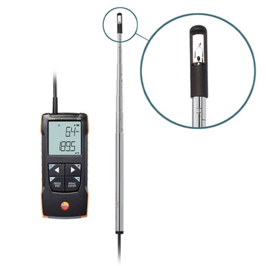 Testo 425 Digital Hot Wire Anemometer with Smart App Connection