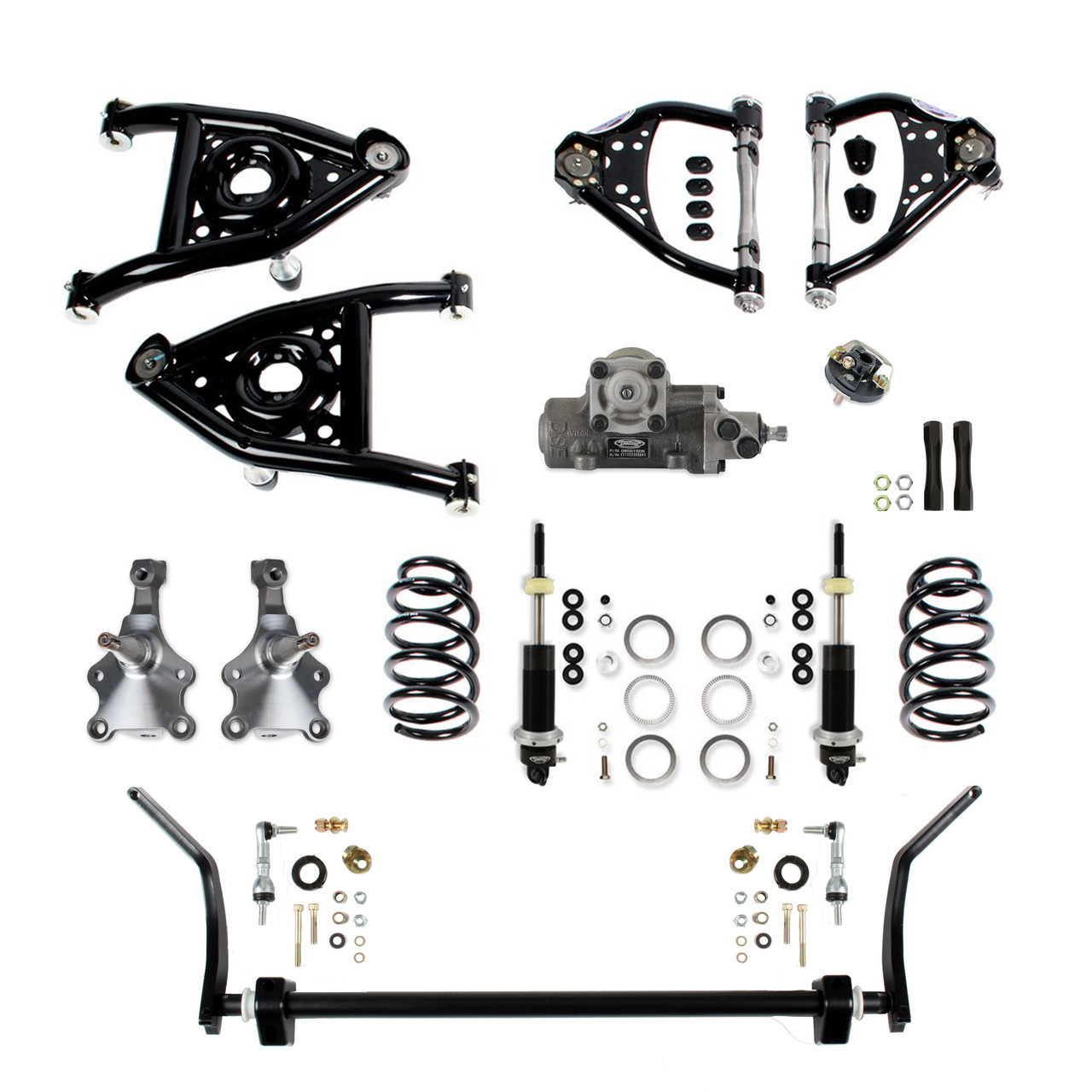 Detroit Speed Front Speed Kit 3 - Double Adjustable Shocks - Splined ...