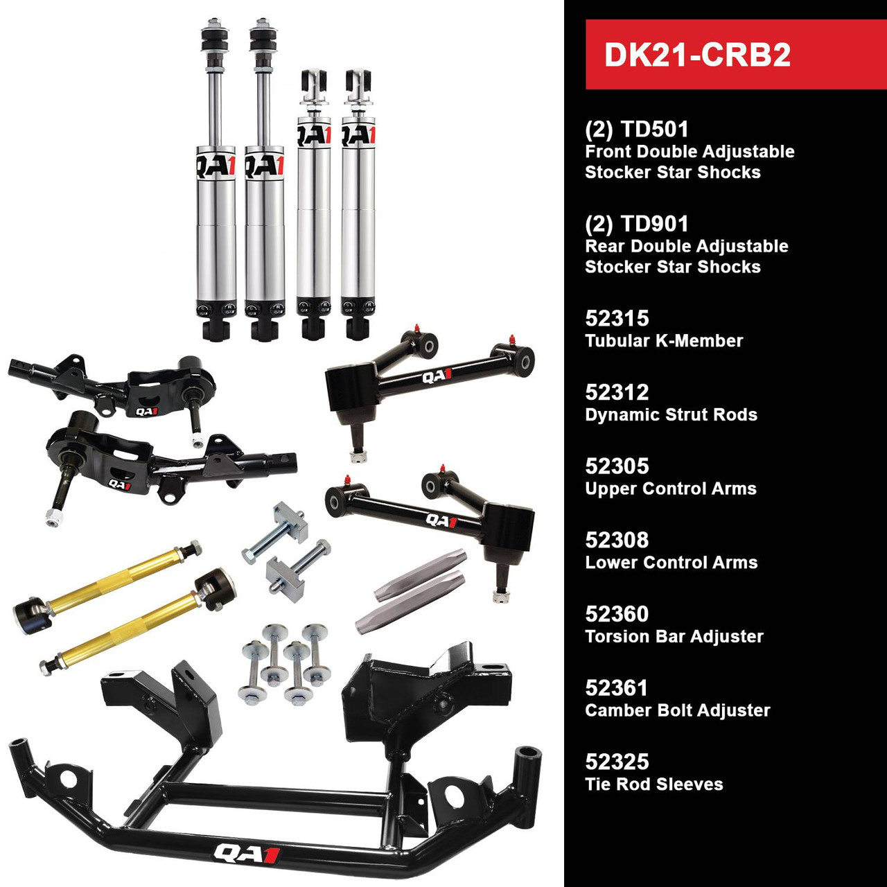 DK21-CRB2 Level 1 Full Vehicle Drag Kit, 66-67 Mopar B-Body, Double ...