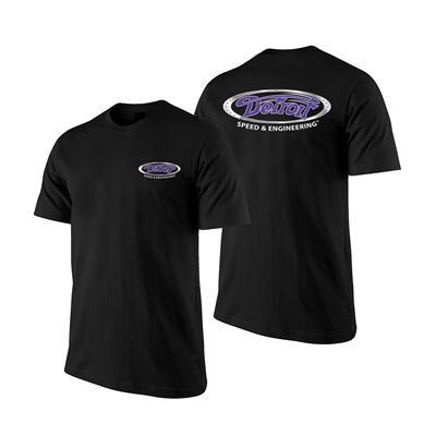 Detroit Speed & Engineering Black Logo T-Shirt w/ Color Logo - S ...