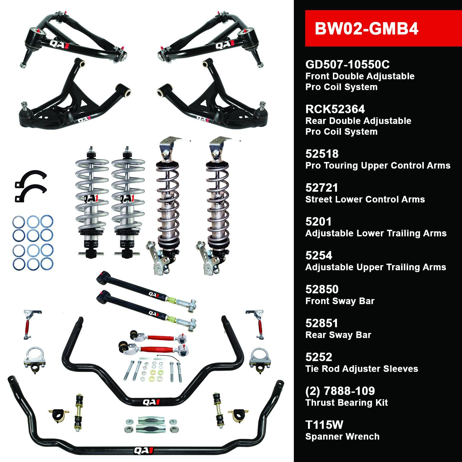 Vehicles - GM - Car - Impala - 1971-1976 - Big Wheel Kits - QA1