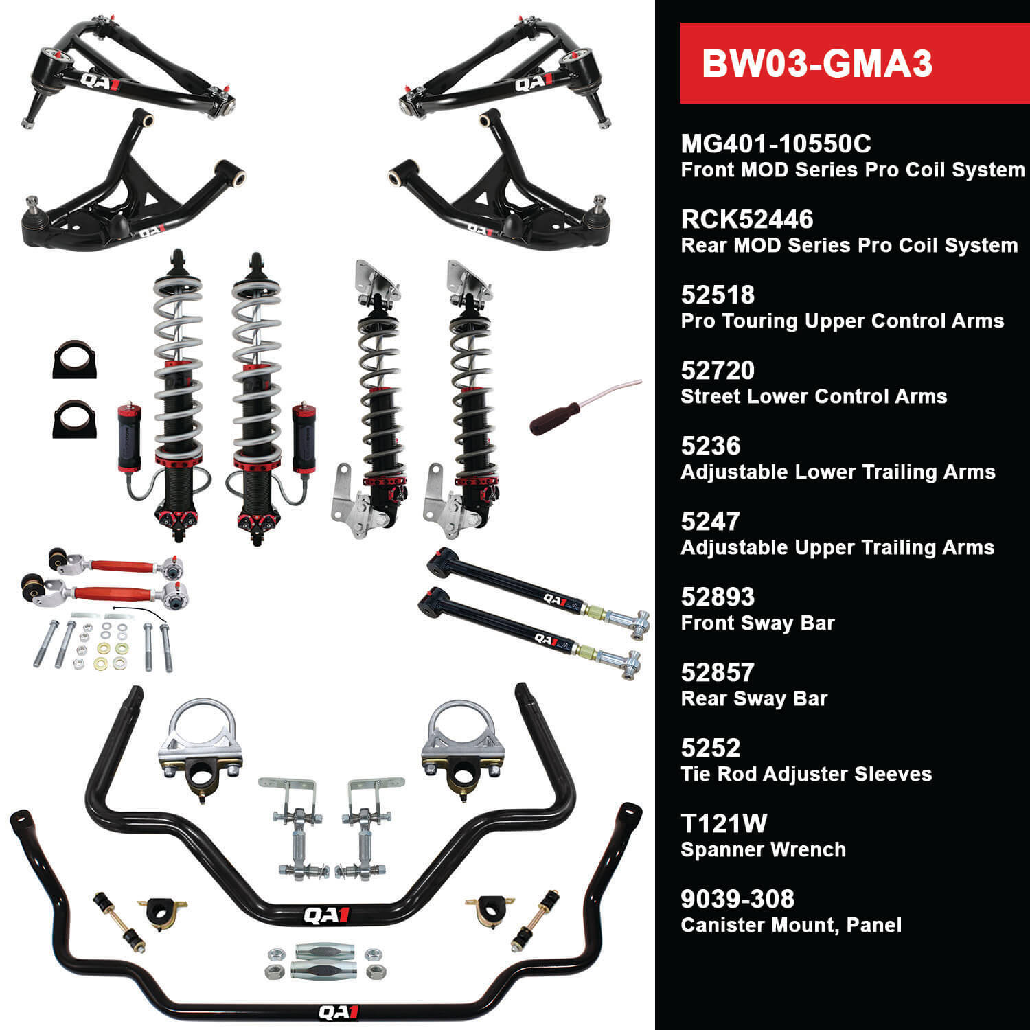 Big Wheel Suspension Kits | Performance Kits for Large Wheels | QA1