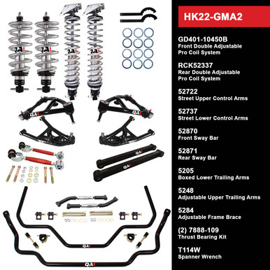 HK22-GMA2 Level 2 Full Vehicle Handling Kit, 68-72 GM A-Body, W/ Shocks ...