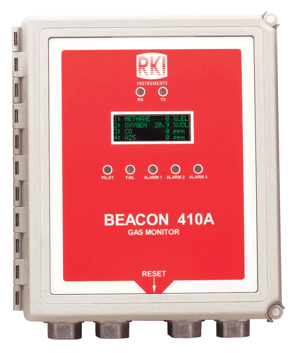 RKI Beacon 410A Four Channel Wall Mount Controller