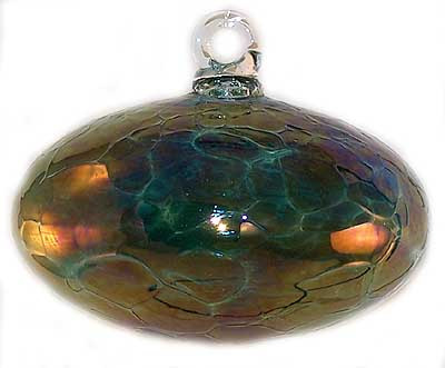 Mini Orb Garnet Red Iridized - Kugel House