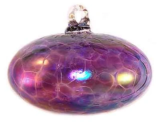 Mini Orb Garnet Red Iridized - Kugel House