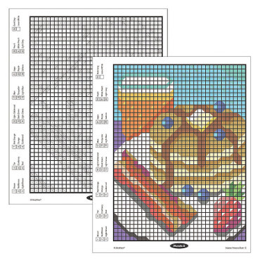 mystery coloring grid