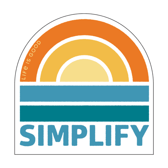 Simplify Rainbow Sticker- Life is Good - MACkite