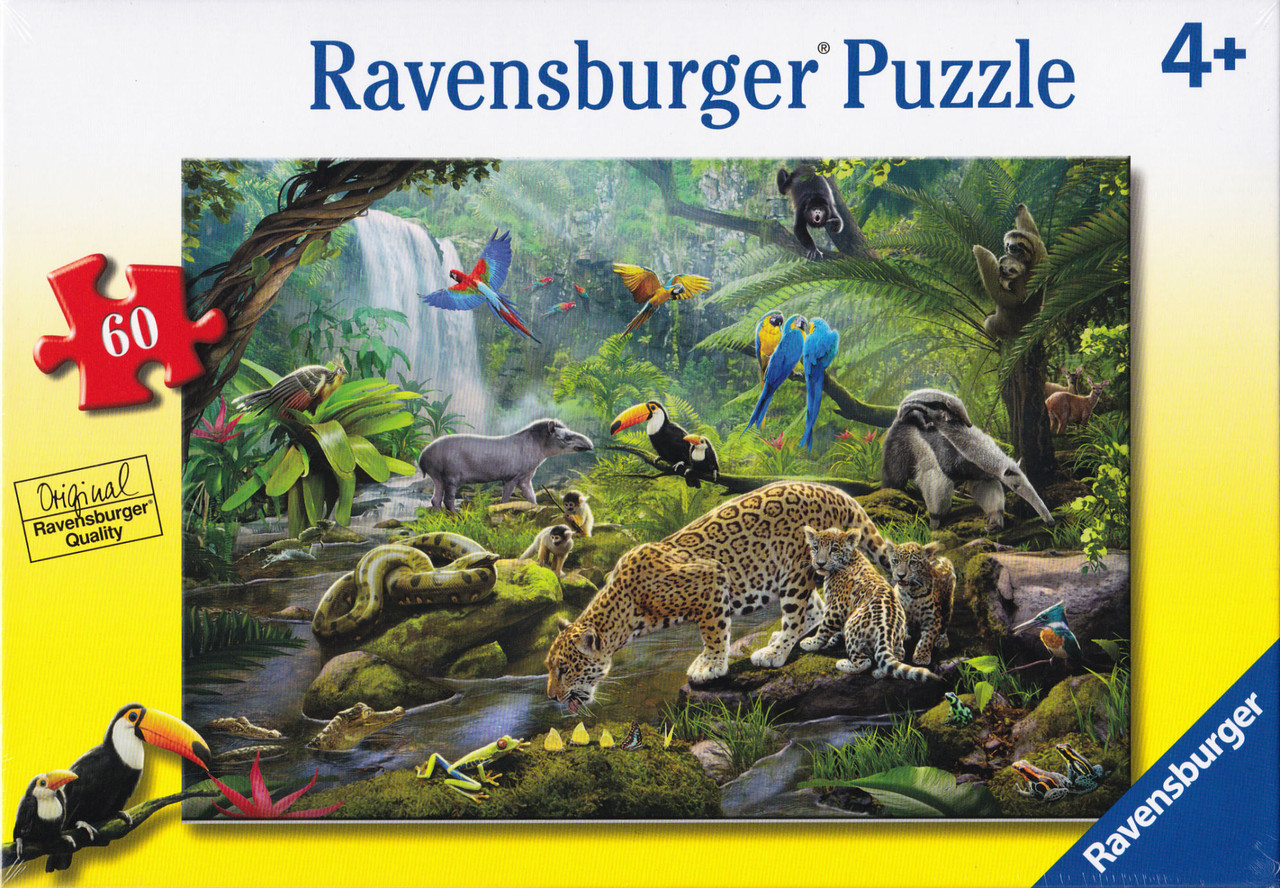 Rainforest Animals 60pc puzzle - MACkite