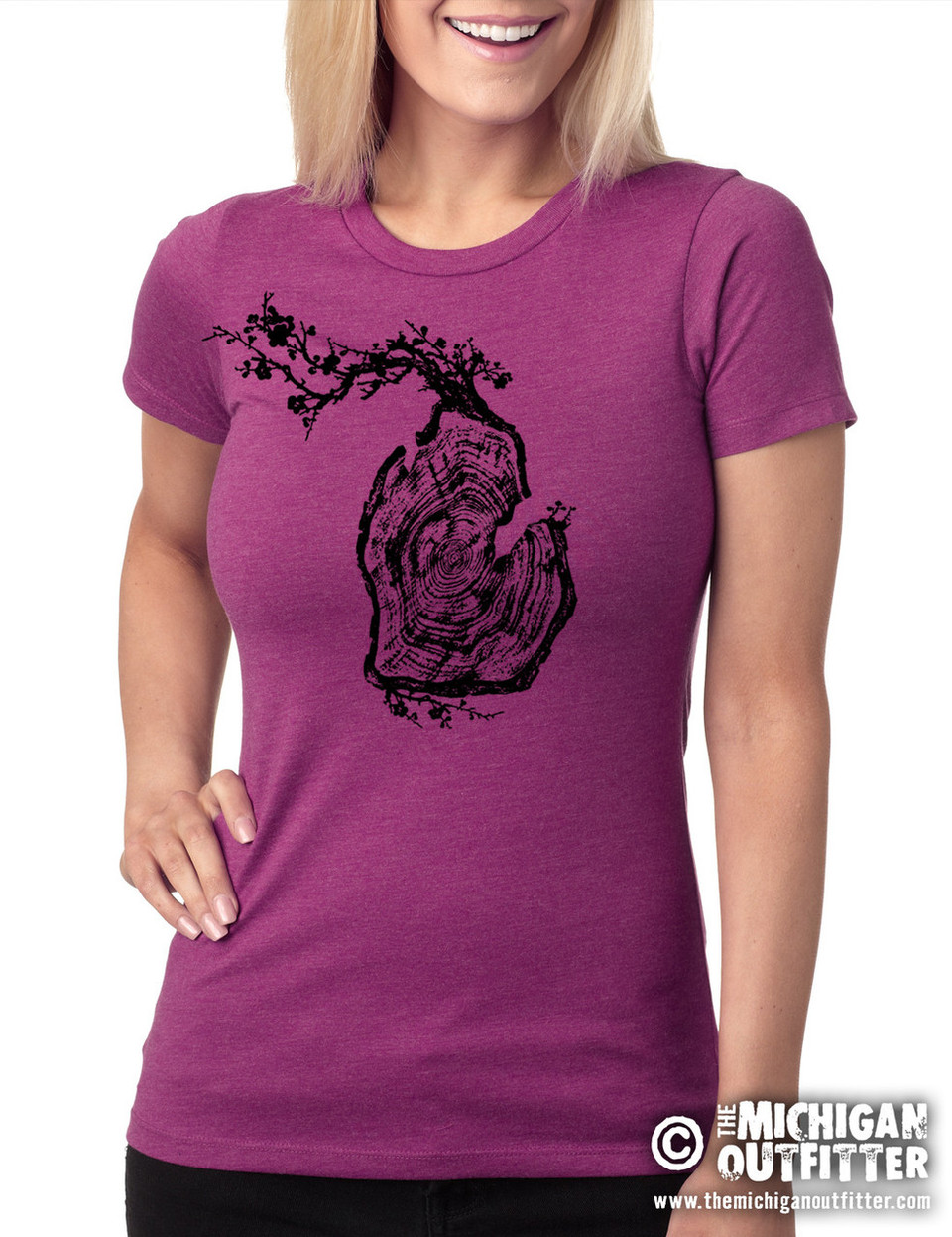 Michigan Log - Women's Tee - MACkite