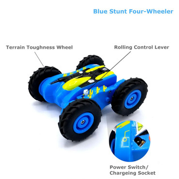 Hyper Runner Stunt RC Car - Blue - MACkite