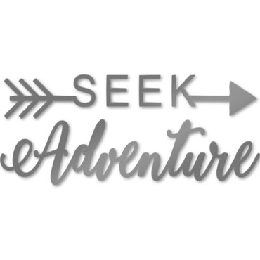 Seek Adventure Decal - Silver - MACkite