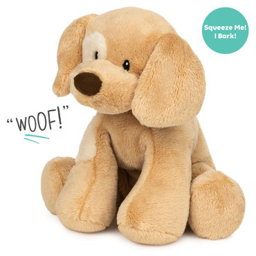 Tan Spunky Barking Dog Plush - 8in - MACkite