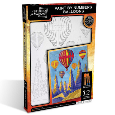Paint by Numbers Art Kit – Hot Air Balloons - MACkite