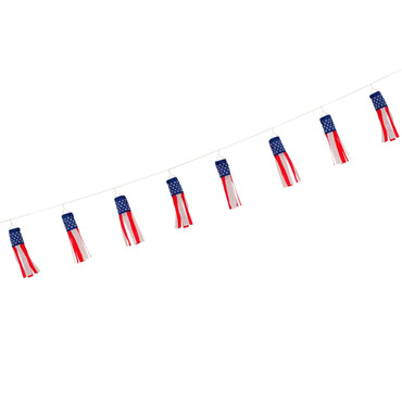 Stars and Stripes Mini Windsock String - 84in - MACkite