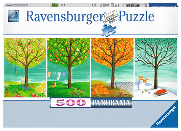 Four Seasons 500pc Panoramic Puzzle by Ravensburger