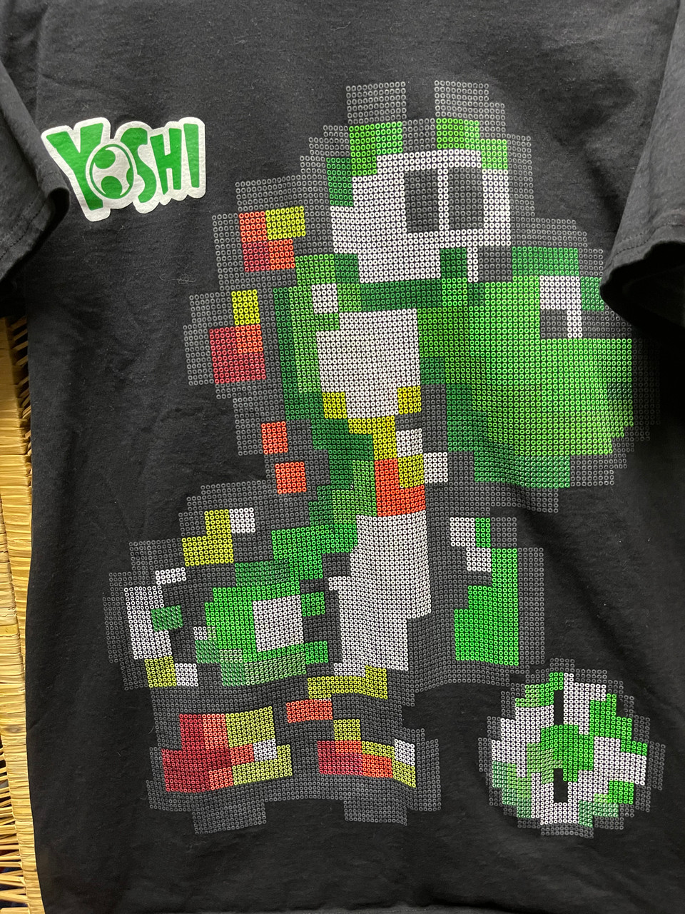 Y2K Vintage Super Mario & Yoshi Mexican Bootleg AOP T-Shirt Size Medium