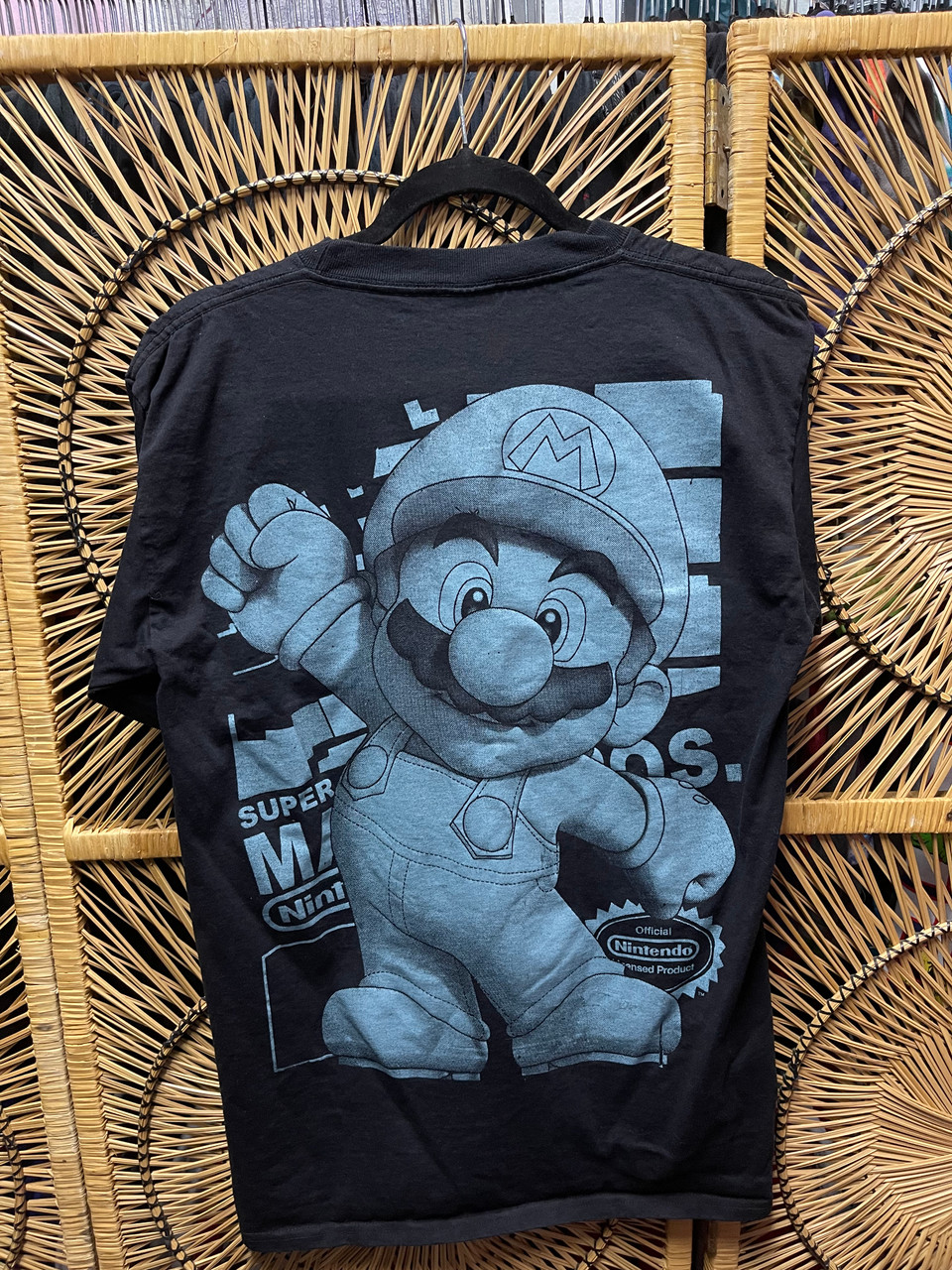 Y2K Vintage Super Mario & Yoshi Mexican Bootleg AOP T-Shirt Size Medium