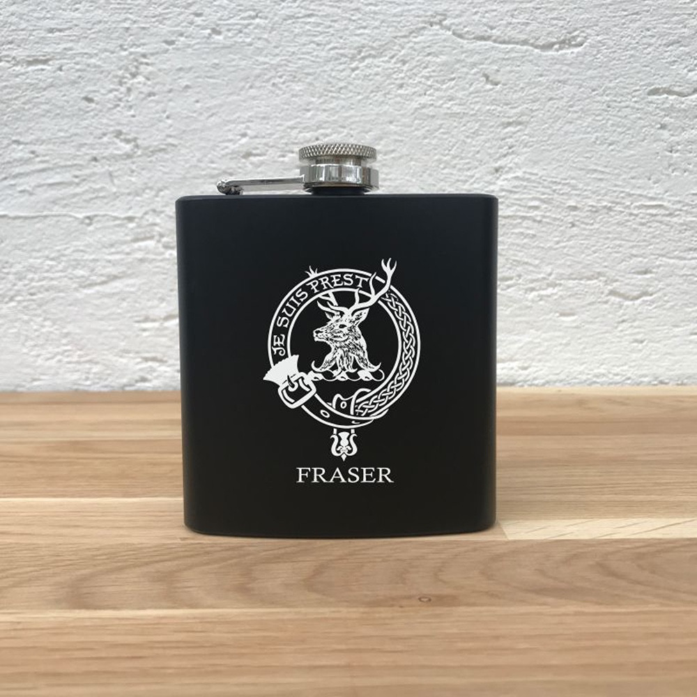 Clan Hip Flask Gift Set | Scotcrest | Scottish Gifts