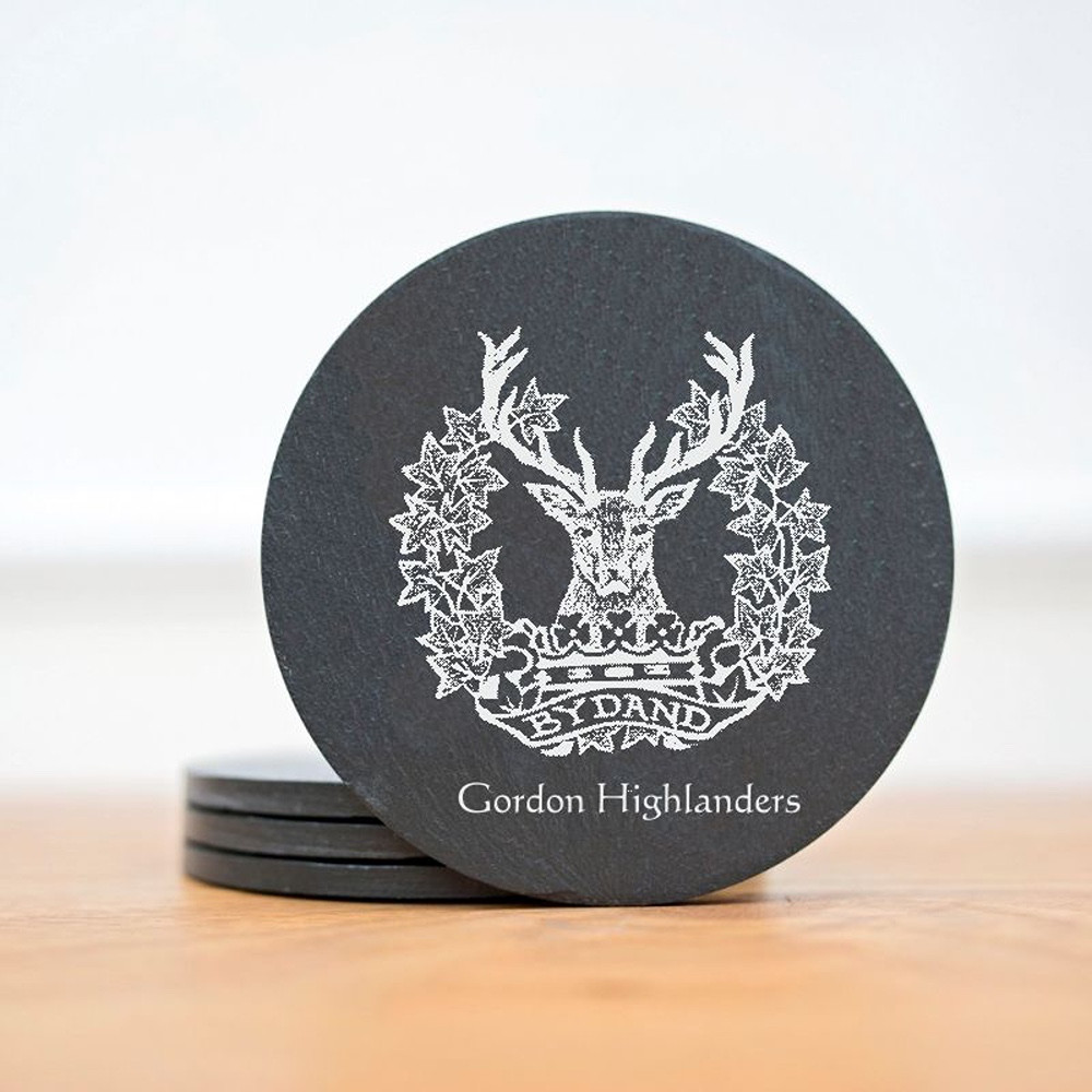 Slate Coasters - Scottish Regiments | Scotcrest