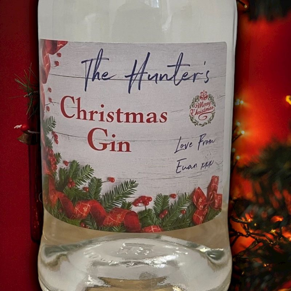 Personalised Christmas Gin 70cl | Scotcrest