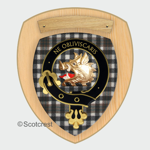 Burns Clan Crest Wall Plaque | Scotcrest Handmade Scottish Clan Gifts