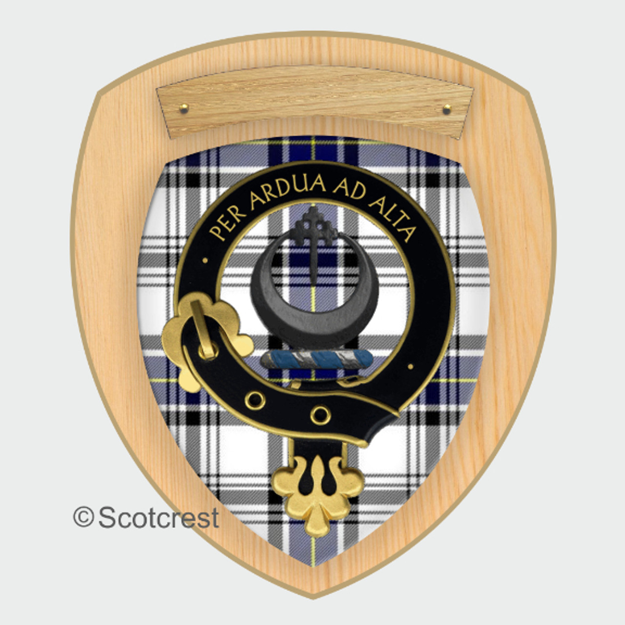 Hannay Clan Crest Wall Plaque Scotcrest Handmade Scottish Clan Ts