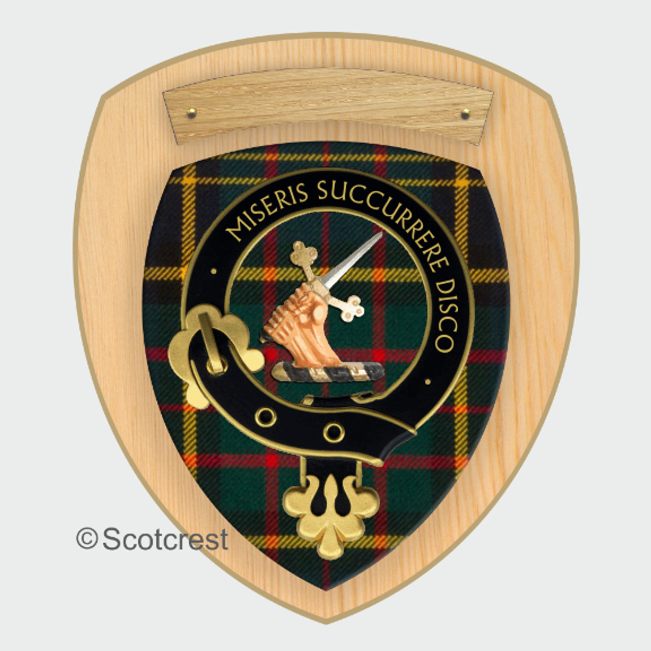 Macmillan Clan Crest Wall Plaque Scotcrest Handmade Scottish Clan Ts