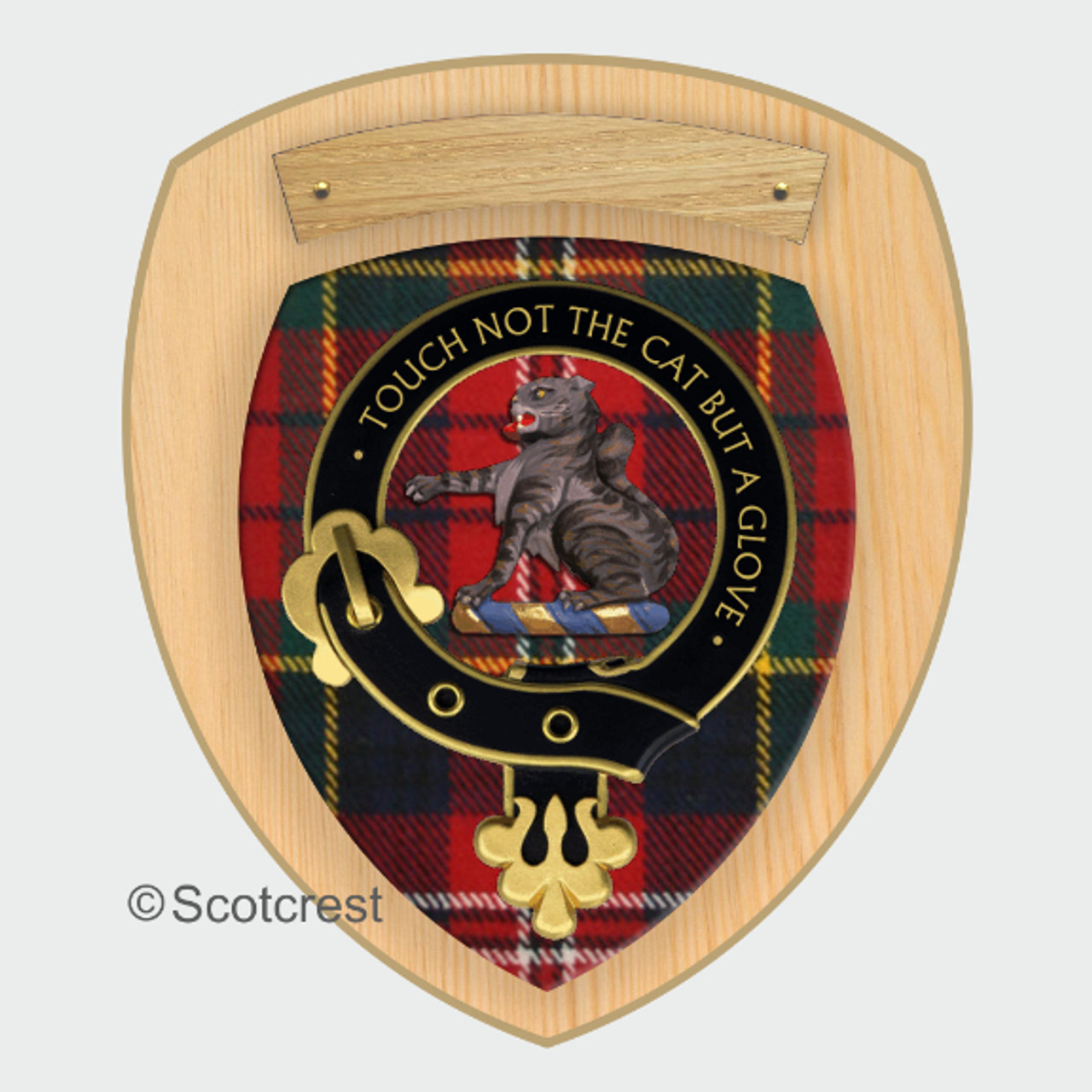 Macpherson Clan Crest Wall Plaque Scotcrest Handmade Scottish Clan Ts