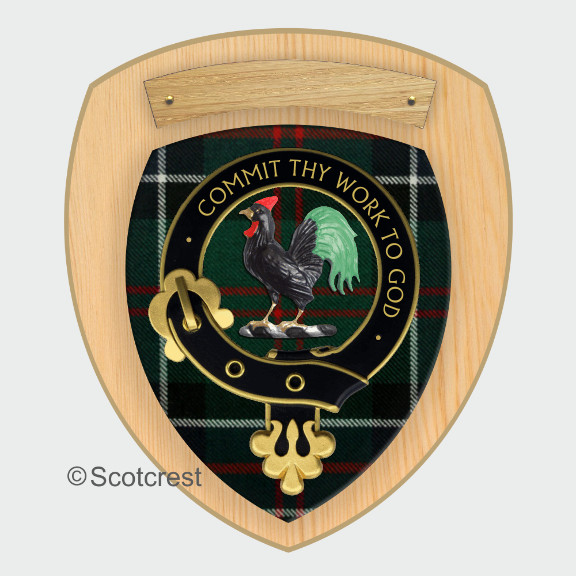 Sinclair Clan Crest Wall Plaque | Scotcrest Handmade Scottish Clan Gifts
