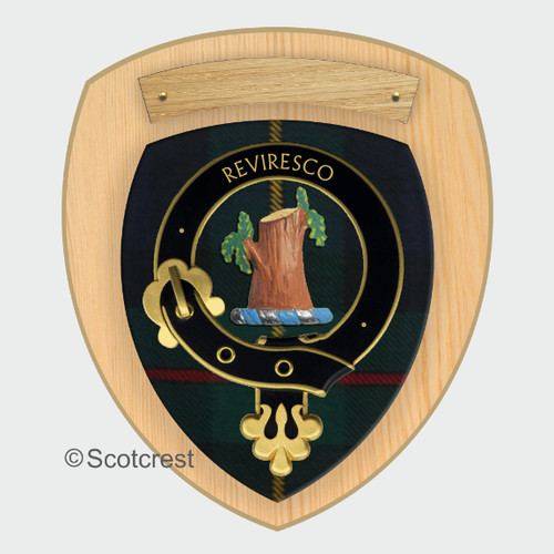 MacEwan Clan Crest Wall Plaque | Scotcrest Handmade Scottish Clan Gifts