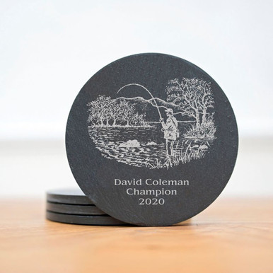 Slate Coasters-Scottish Sports | Scotcrest | Scottish gifts