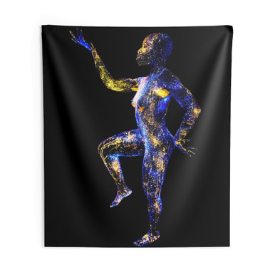 The First Human Steps Foot On Earth - Tapestry - Rainbow Serpent