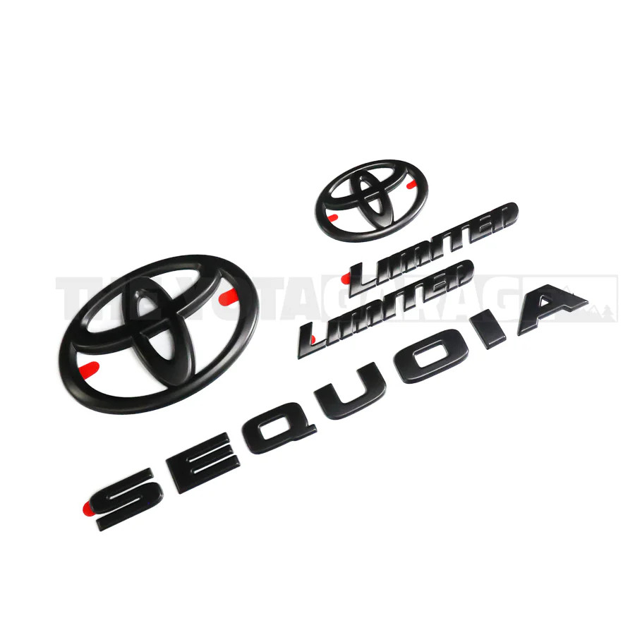 Toyota OEM Black Emblem Overlays | 2023+ Toyota Sequoia
