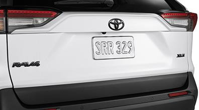 Toyota OEM RAV4 Emblem Overlays - Black | 2019-2022 Toyota RAV4