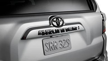 Toyota OEM 4Runner Emblem Overlays - Black | 2010+ Toyota 4Runner