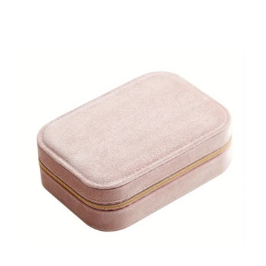Large velvet jewellery box-pink - Ruby Tuesday Accessories ltd