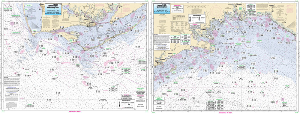 Captain Segull Chart - Nearshore Apalachee/Apalachicola Bays