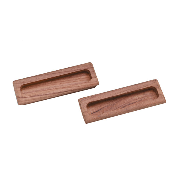 Whitecap Teak Large Rectangular Drawer Pull - 4-1/2"L - 2 Pack