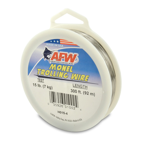 American Fishing Wire Monel Single Strand Soft Trolling Wire 15# Test