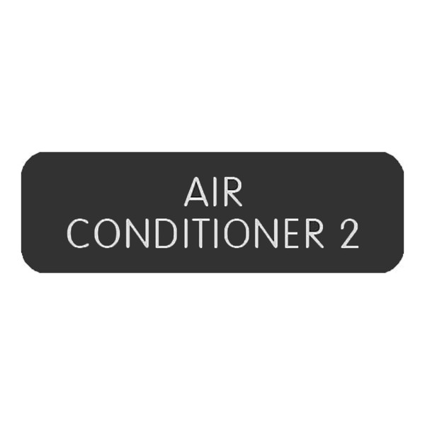 Blue Sea Large Format Label - "Air Conditioner 2"