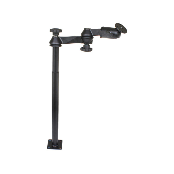 RAM Mount RAM Tele-Pole w/12" 18" Poles, Double Swing Arms Round Plate