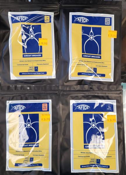 Aftco Circuit Breaker Ike Jime Kit includes 4 Sizes - alltackle.com