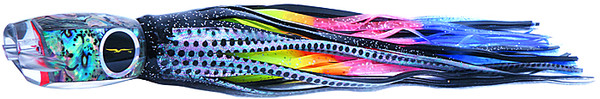 Black Bart Hot Breakfast Marlin Lure- Black/Rainbow