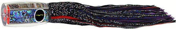 Black Bart 1656 Flat Nose Marlin Lure- Black/Purple Fleck - Alltackle.com