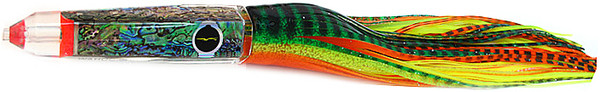 Black Bart Wahoo Candy Lure -Green Orange Tiger/Orange Yellow Tiger ...